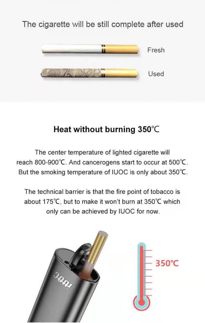 Alum 0.45kg Cigarettes Heat No Burn Devices Low Temperature